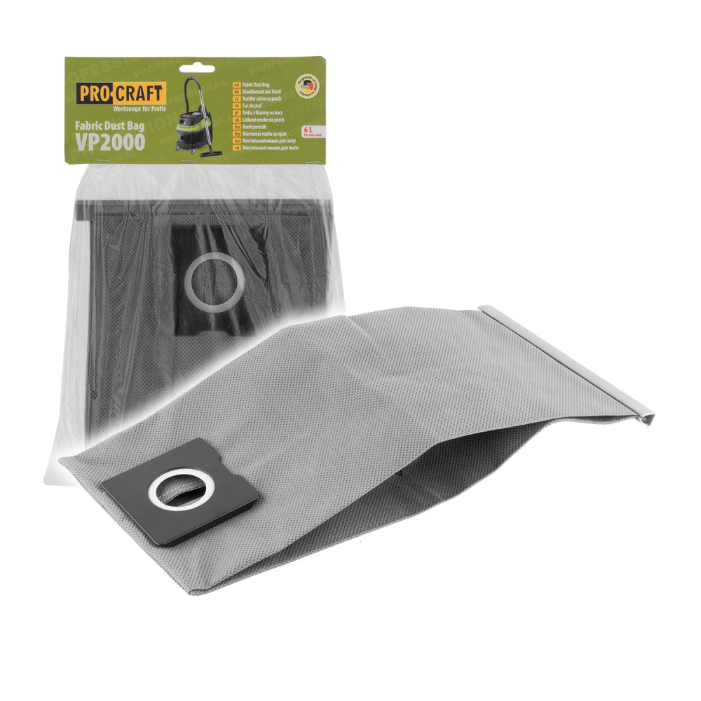 Procraft SVP2000 6L textilní sáček pro průmyslový vysavač Procraft ...